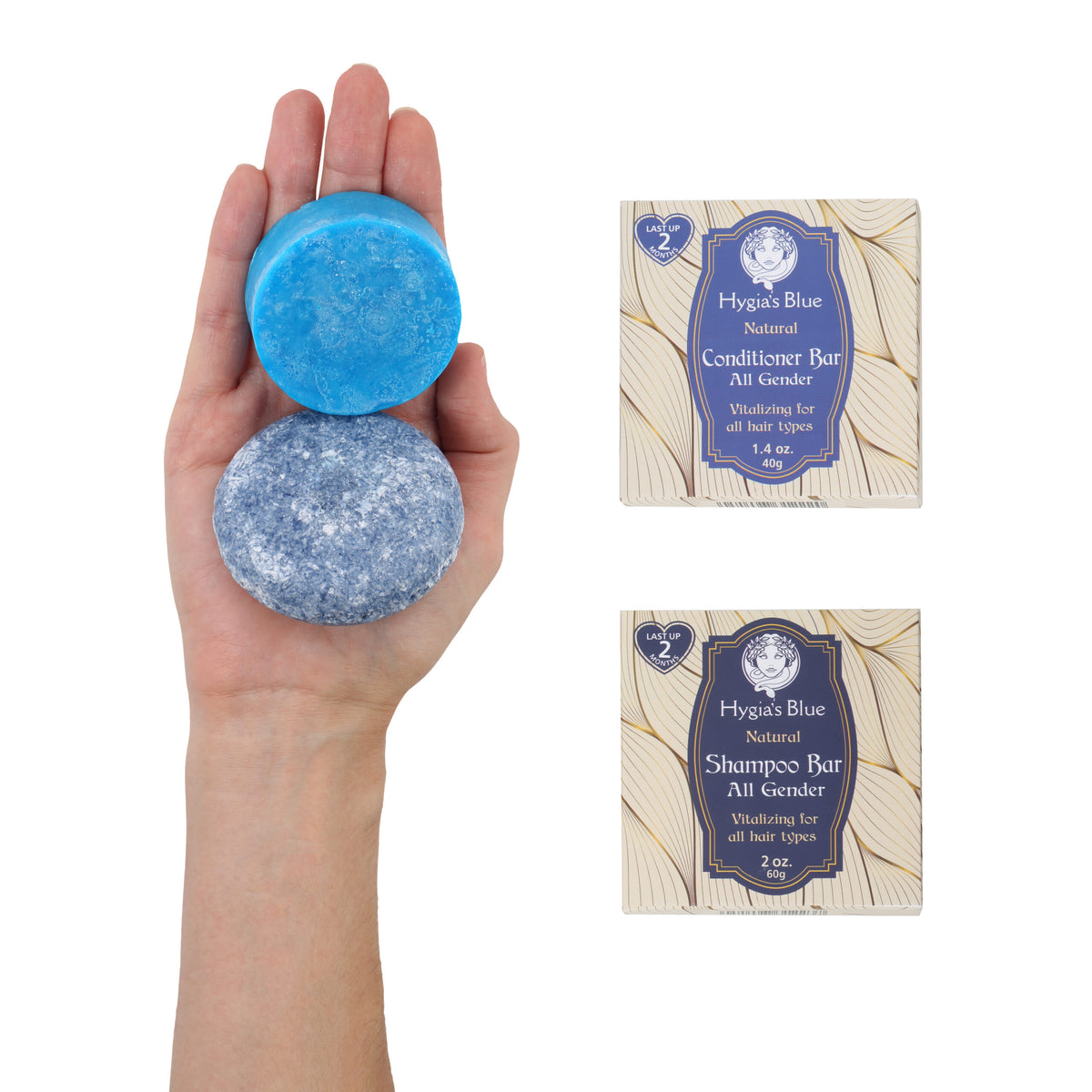 Natural Shampoo and Conditioner Combo Bar – Hygia's Blue